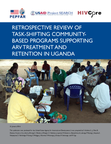 Retrospective review of task-shifting community-based programmes | Differentiated service delivery