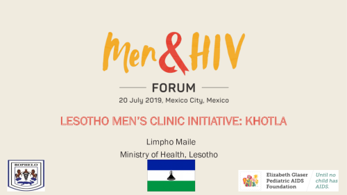 Men & HIV Forum | Differentiated service delivery