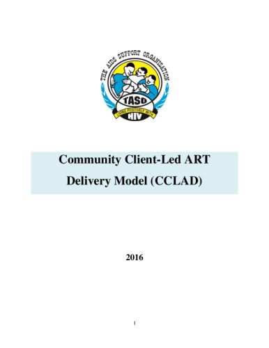 TASO community client-led ART delivery (CCLAD) model guide ...
