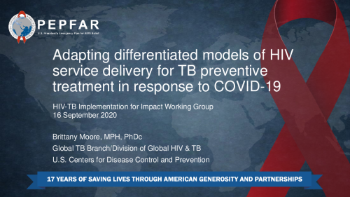 TPT within DSD models of HIV care in the time of COVID-19 ...