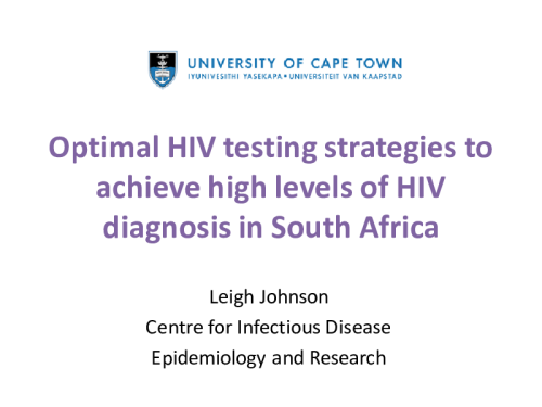 HIV testing and costing resources | Differentiated service delivery