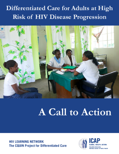 Differentiated care for adults at high risk of HIV disease progression ...