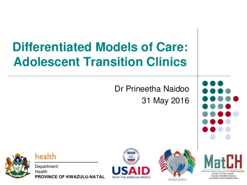 Adolescent Transition Clinics presentation | Differentiated service ...
