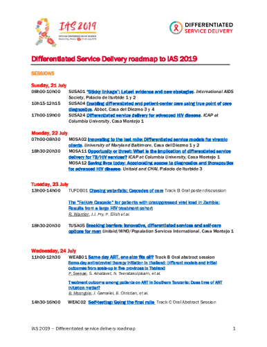 IAS 2019 roadmap for differentiated service delivery | Differentiated ...