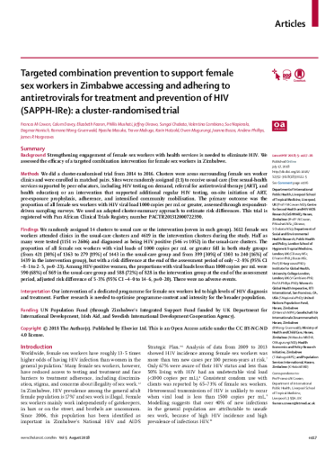 Published Evidence On Dsd For Key Populations Differentiated Service