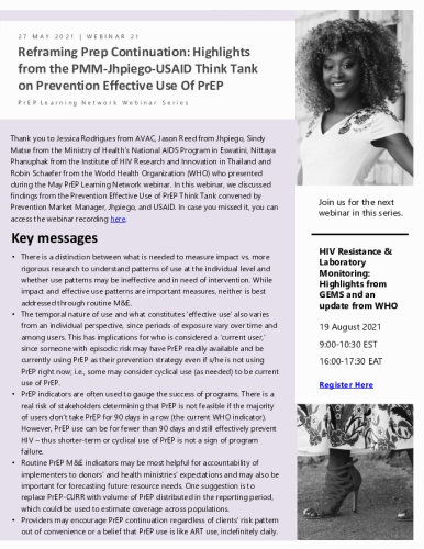 PrEP Watch: PrEP Learning Network COVID-19 and DSD related webinars ...