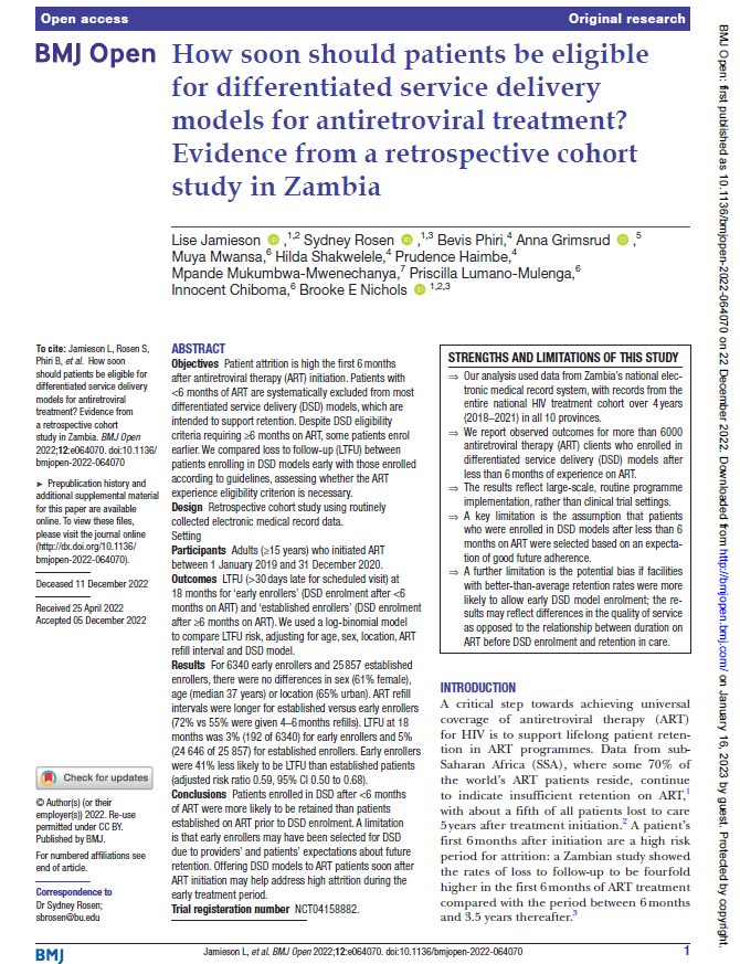 Check out the new research article “How soon should patients be ...