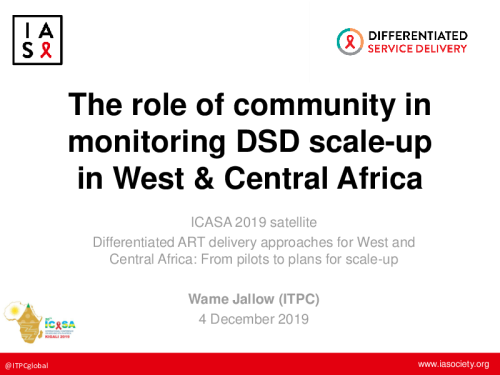 ICASA 2019 satellite session “Differentiated ART delivery approaches ...