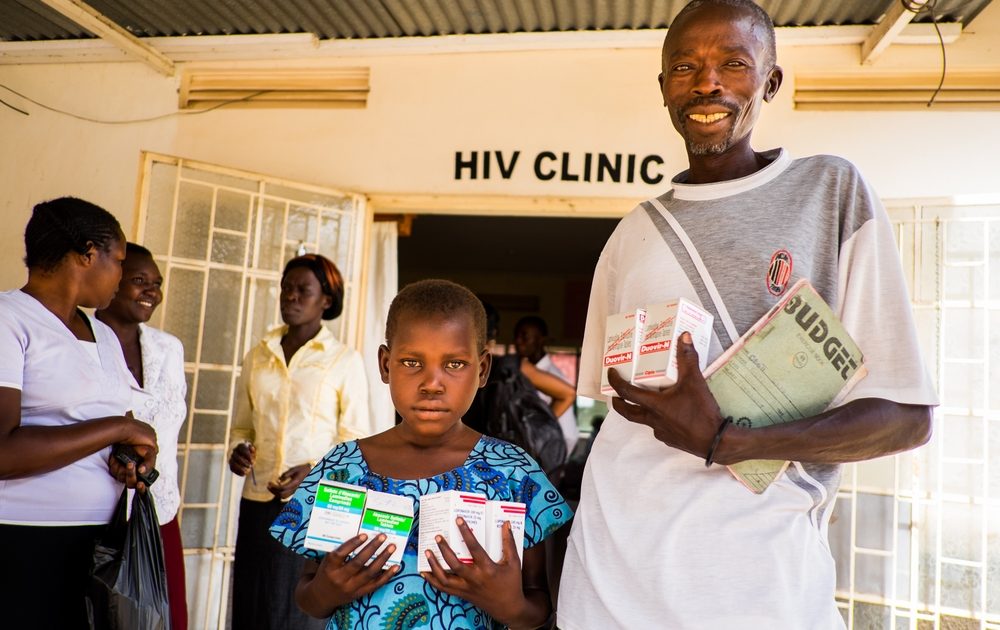 Rural community treatment pick-up point in South Africa ...