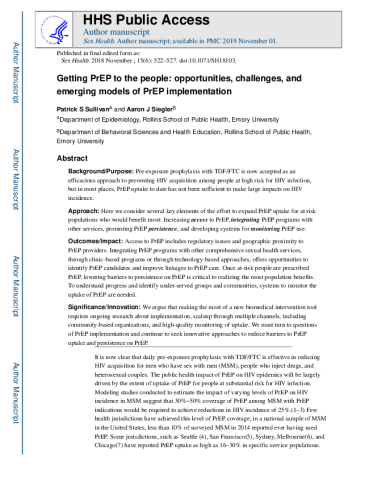 Published evidence on DSD for PrEP | Differentiated service delivery